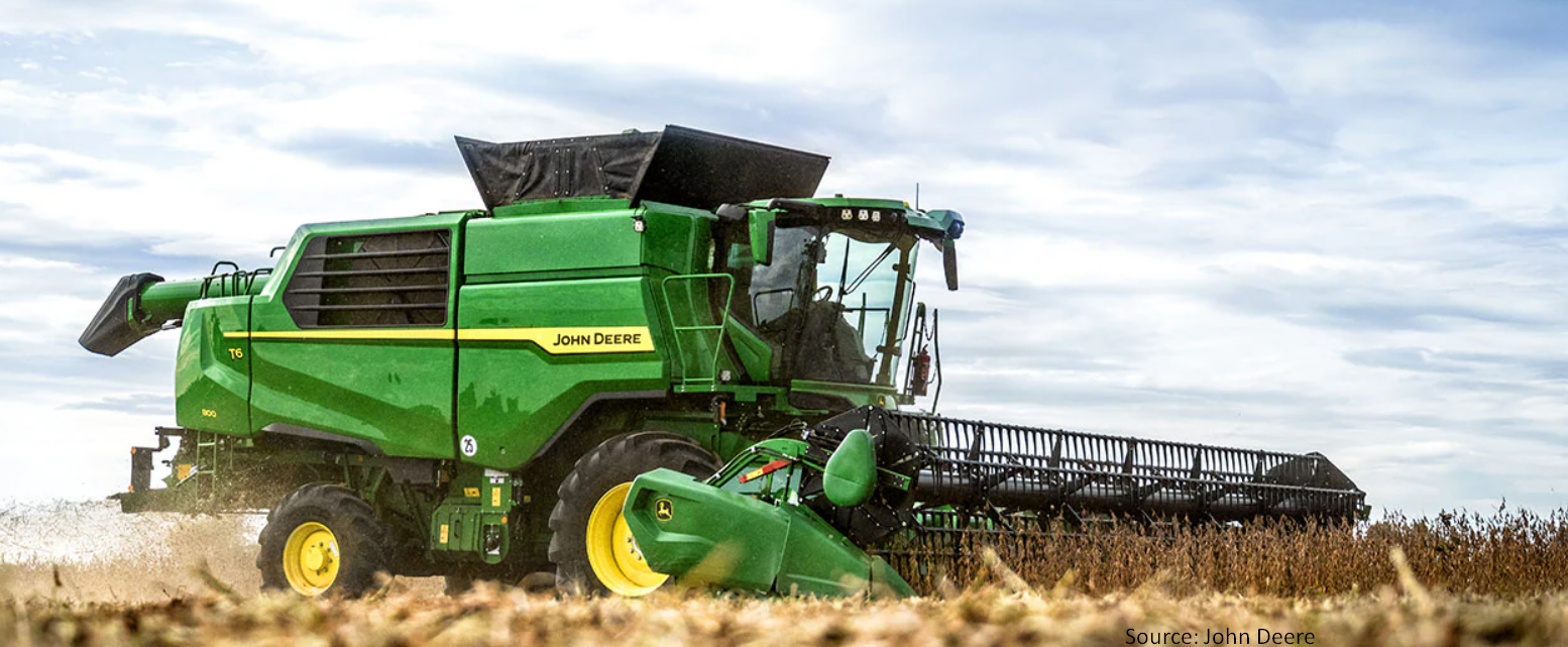 Les nouvelles moissonneuses-batteuses T5 et T6 de John Deere : innovation et performance pour ...